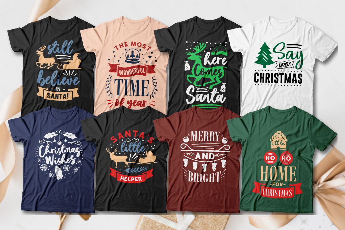 100 Christmas T-Shirt Designs Bundle – MasterBundles