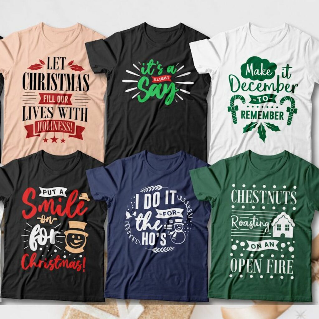 100 Christmas T-Shirt Designs Bundle – MasterBundles