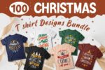 Christmas Designs Mega Bundle: Illustrations, T-shirt designs ...