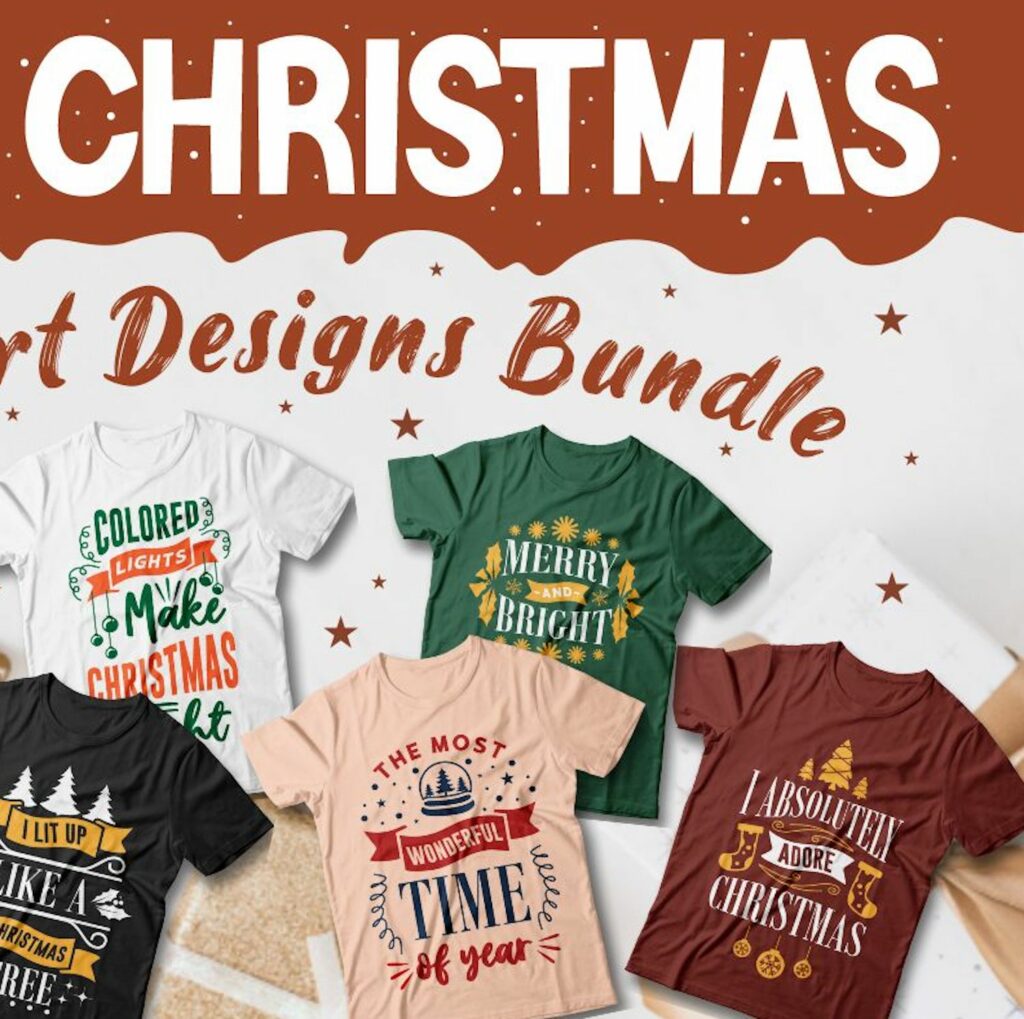 100 Christmas T-Shirt Designs Bundle – MasterBundles