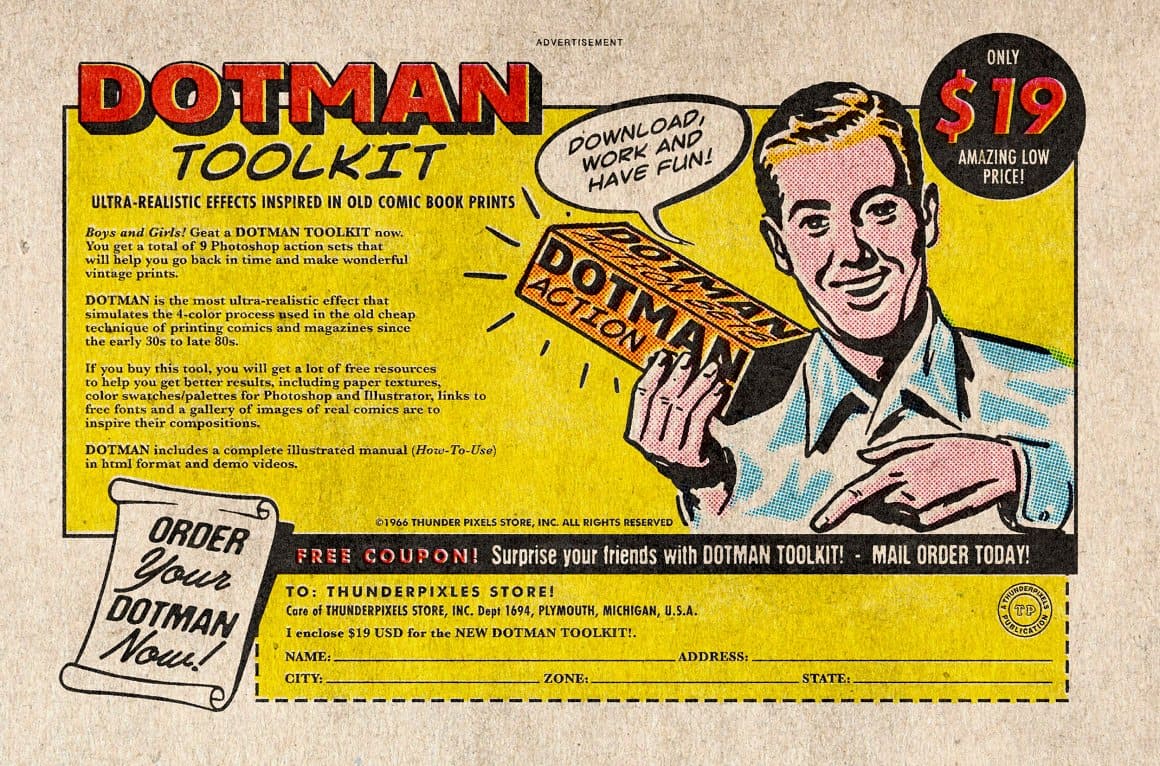 DotMan ToolKit Vintage Comic Effects – MasterBundles