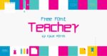 Free Font for teachers