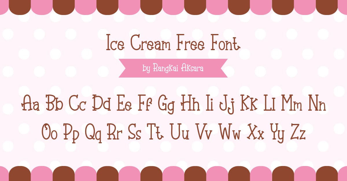 Free Ice Cream Cake Font