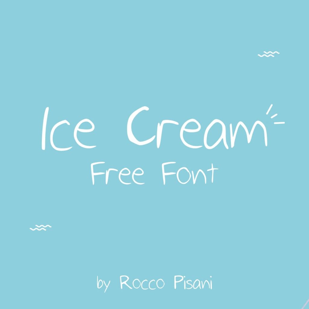 Free Ice Cream Script Font