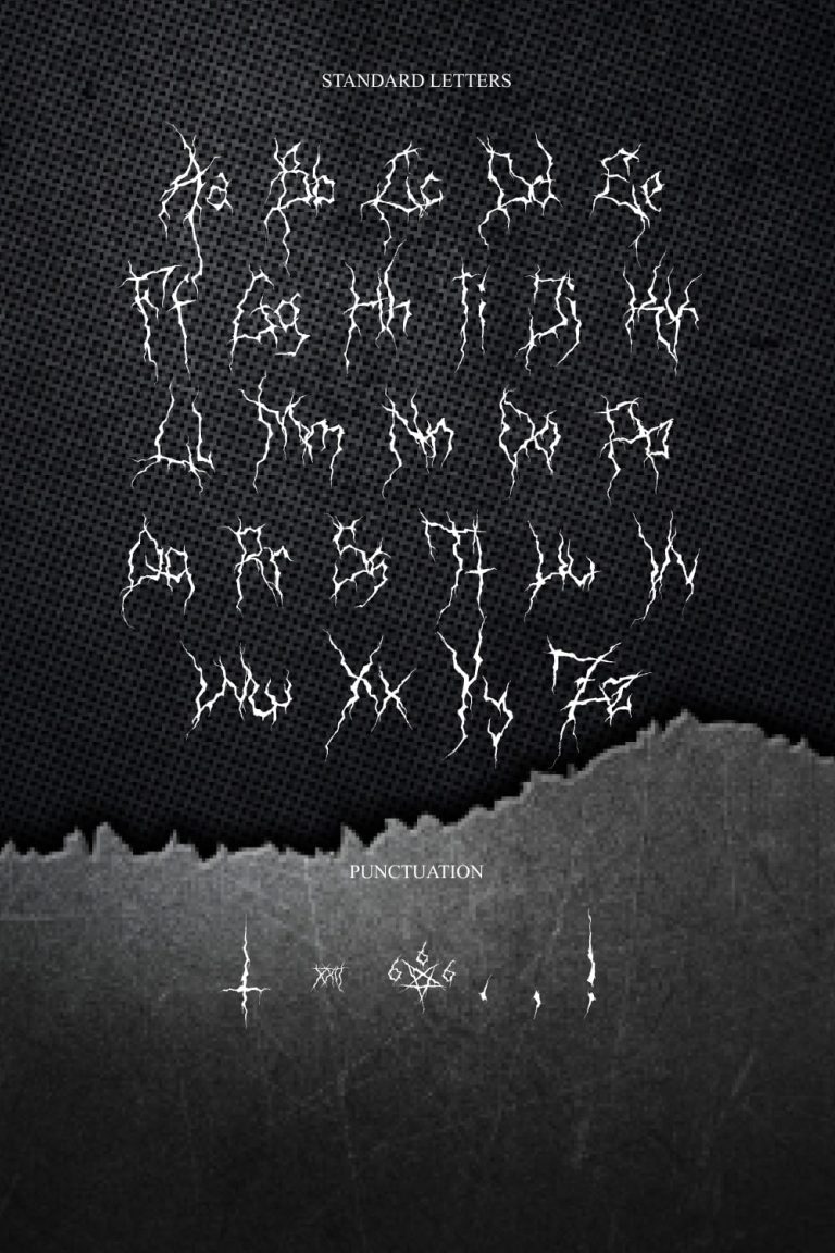 Free Ultimate Black Metal Font