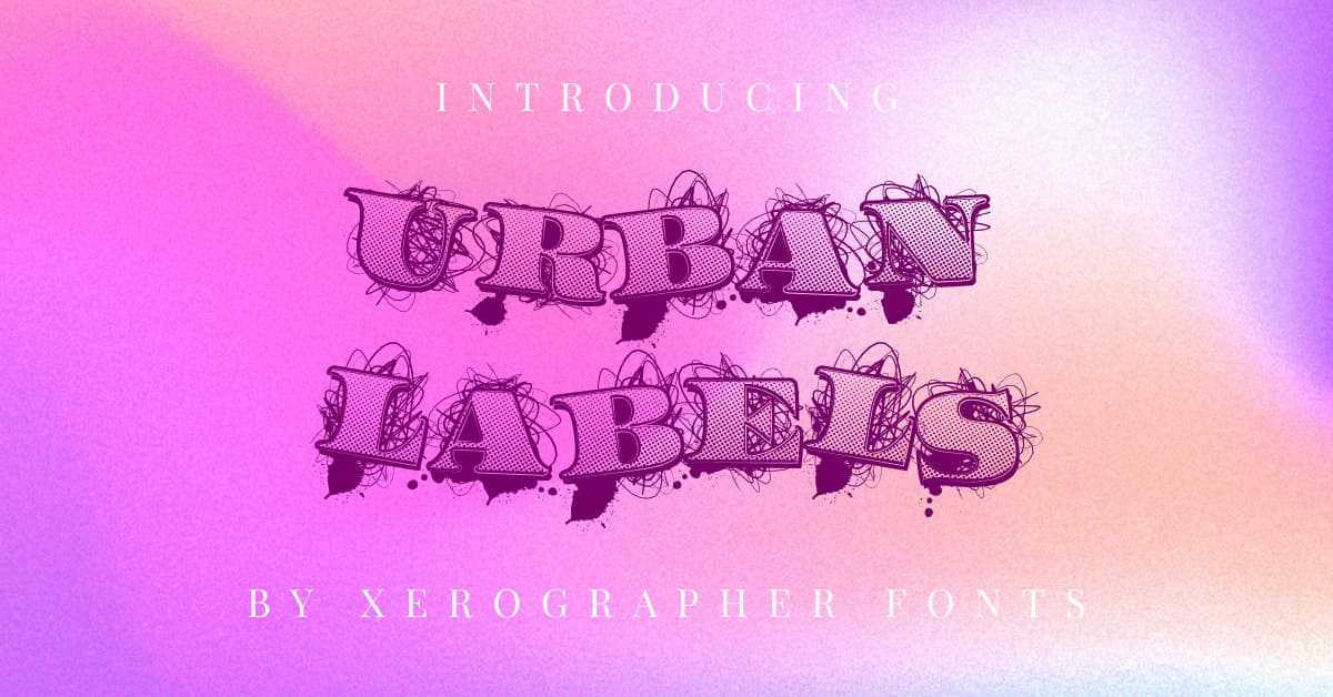 Free Urban Labels Font