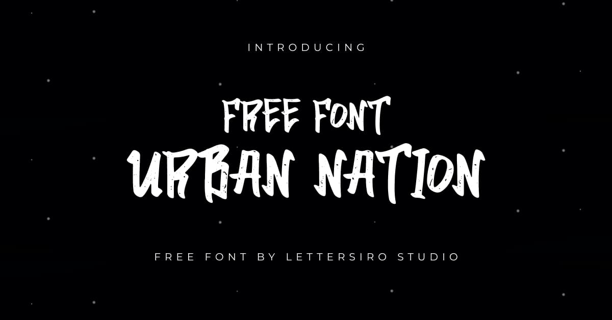 Free Urban Nation Font