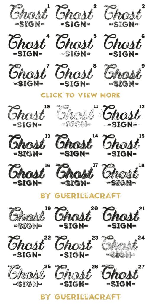 Ghost Signs for Adobe Illustrator – MasterBundles