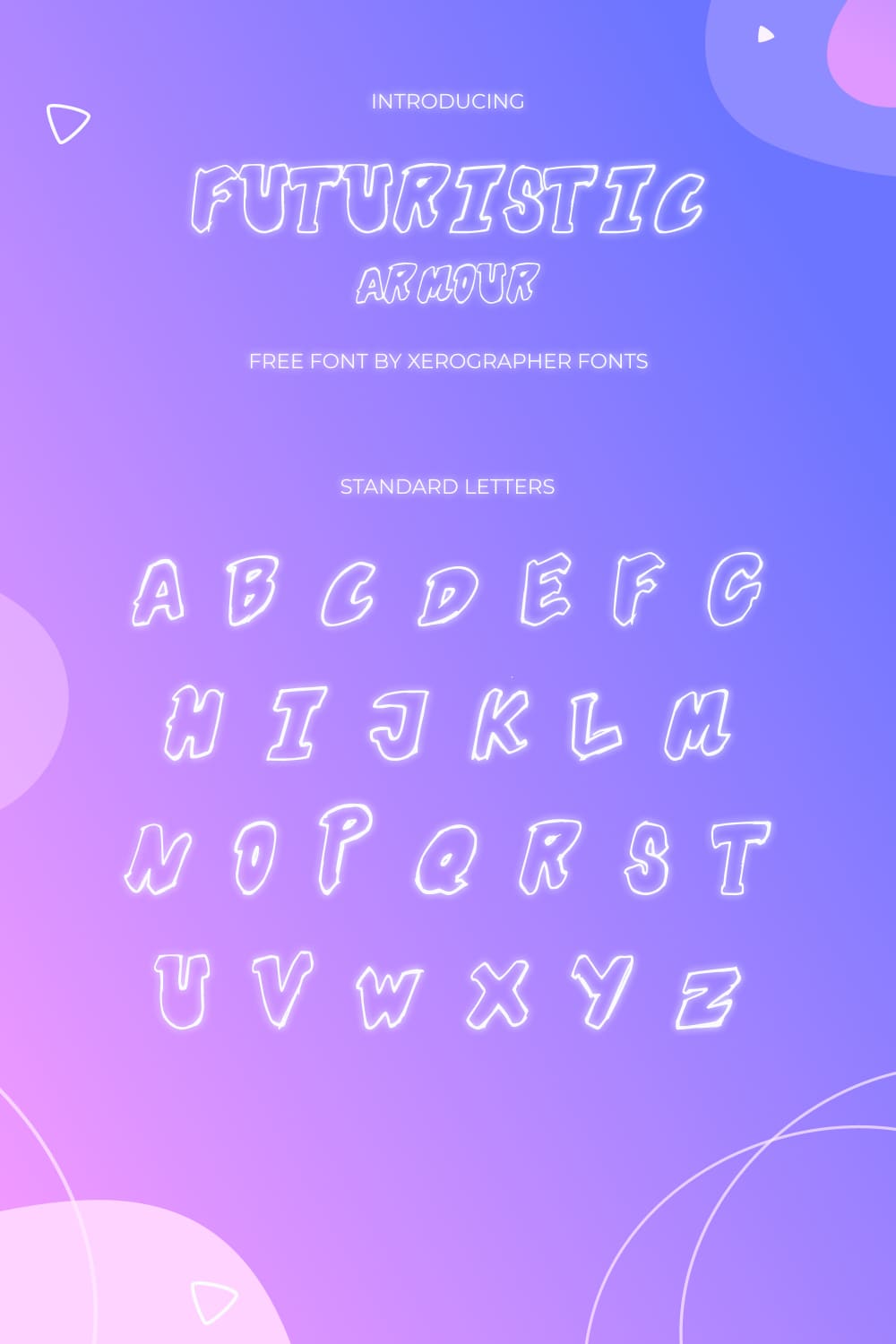 Free Font Futuristic Outline