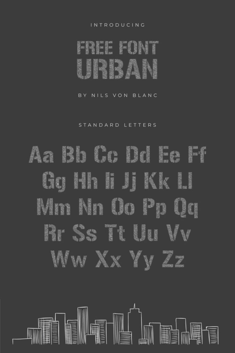Free Urban Sketch Font