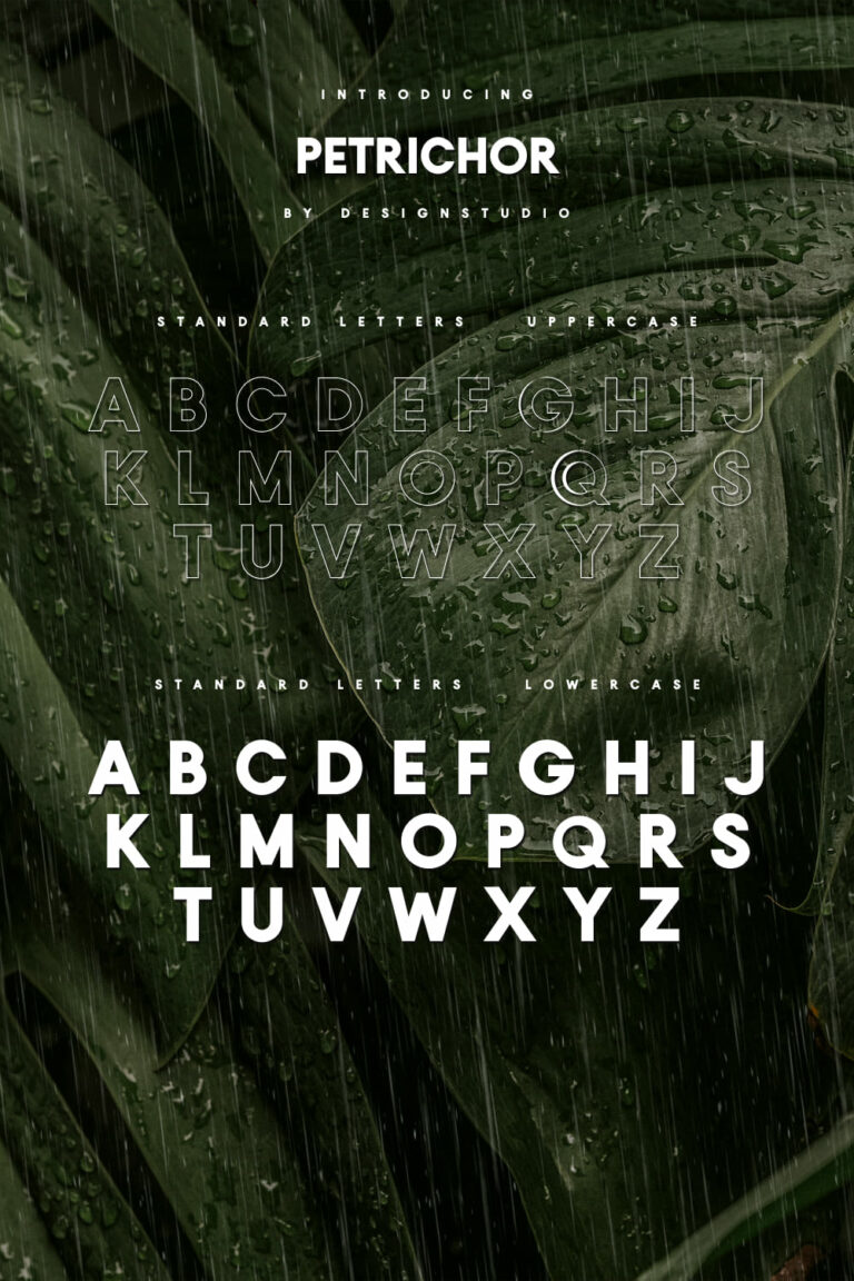Petrichor Sans Serif Outline Font | Master Bundles