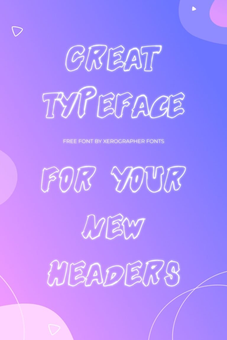 Free Font Futuristic Outline