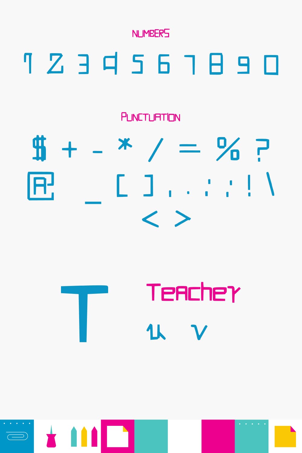 Free Font for teachers