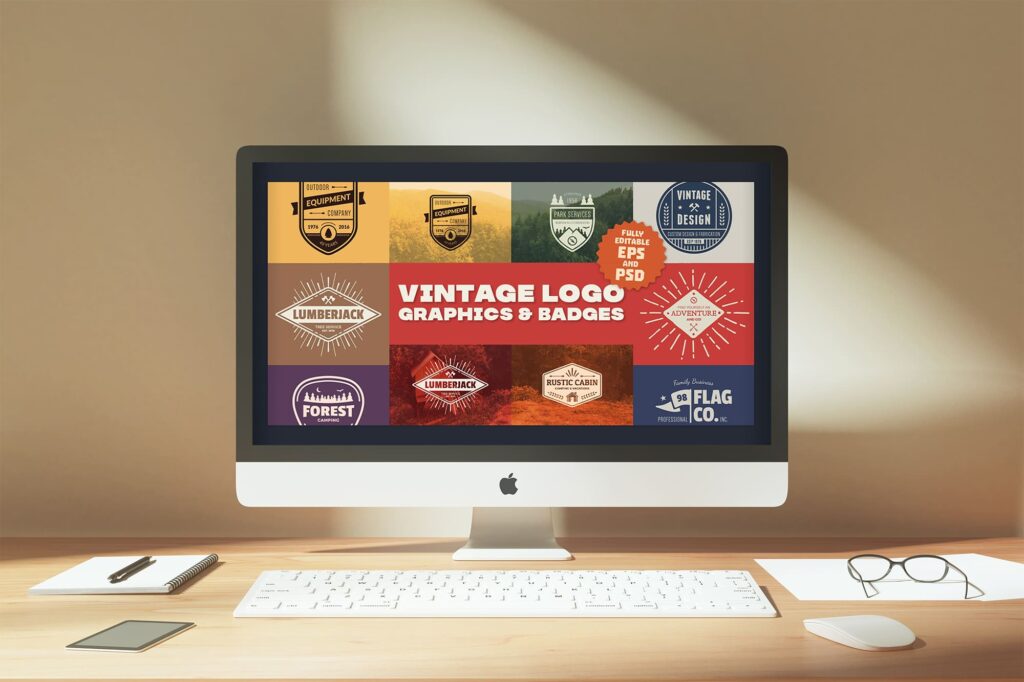 Vintage Logo Graphics & Badges – MasterBundles