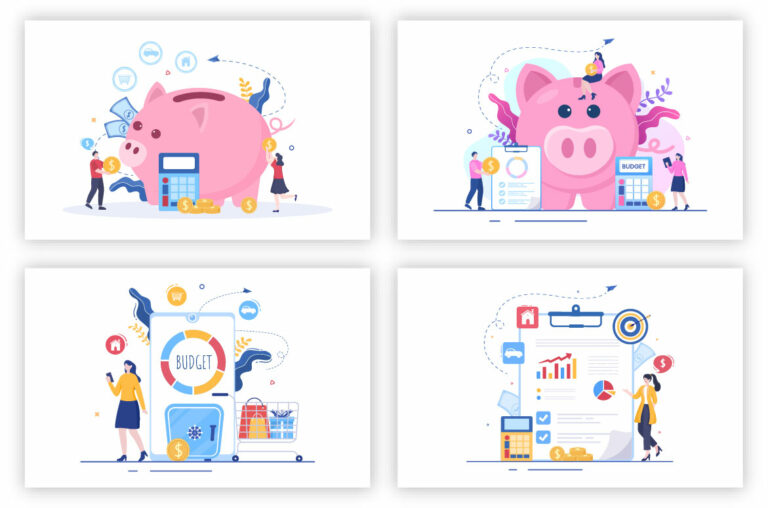 20 Budget Financial to Managing or Planning Illustrations – MasterBundles