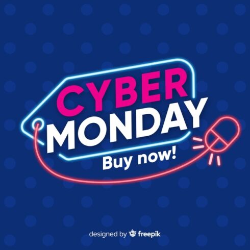 Blue Cyber Monday Concept Free Vector – MasterBundles