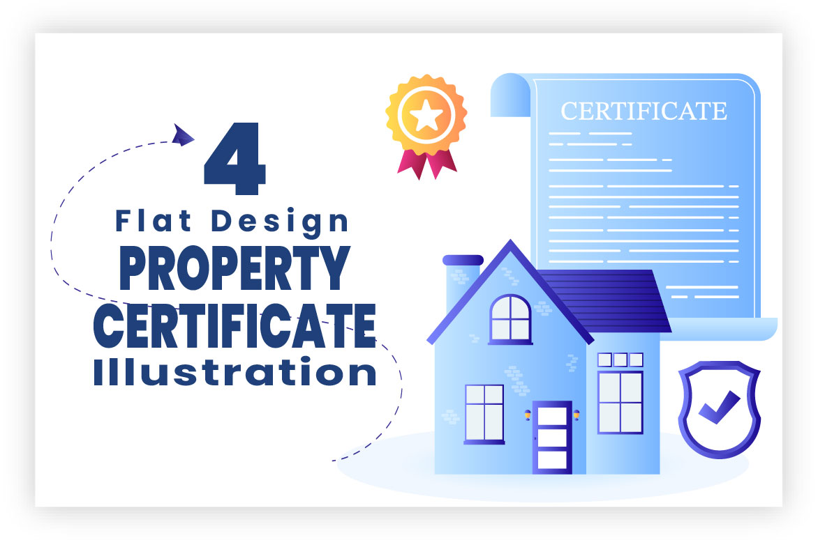 4 Property Certificate Illustrations – MasterBundles