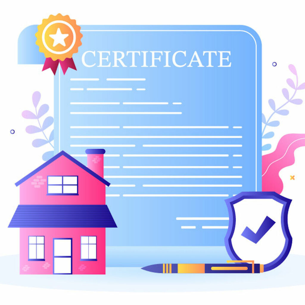 4 Property Certificate Illustrations – MasterBundles