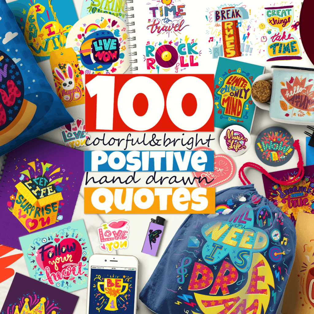 100 Inspirational Quotes Bundle – MasterBundles