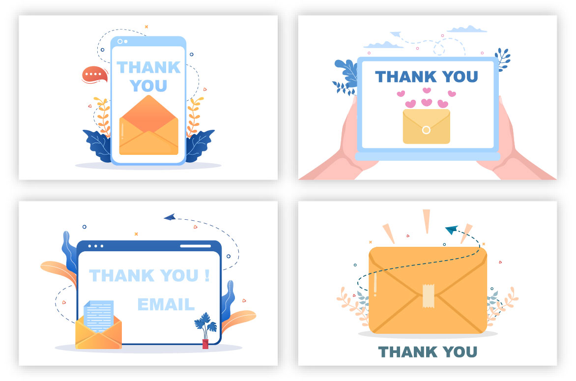 16 Email Thank You Banner Illustrations – MasterBundles