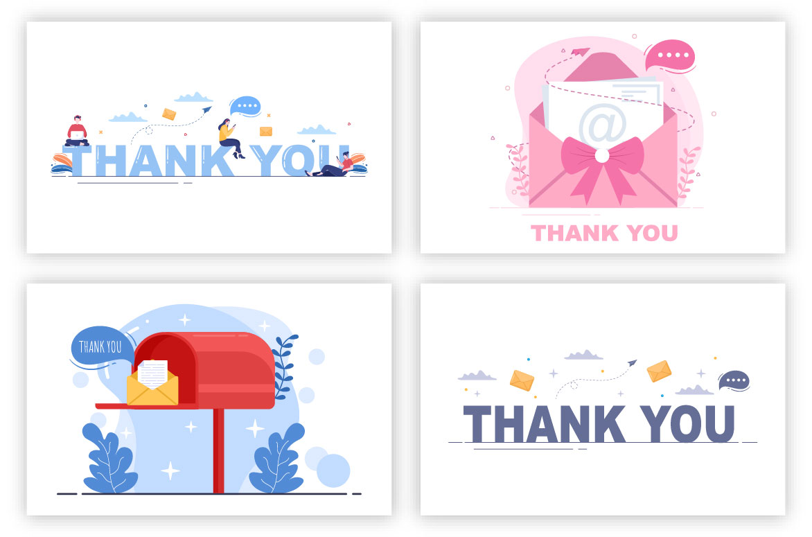 16 Email Thank You Banner Illustrations – MasterBundles