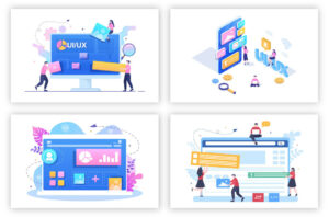 16 UI & UX Programmer Flat Design | Master Bundles