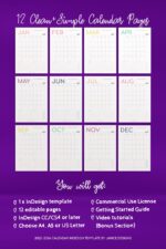 2022-2024 Calendar InDesign Template | Master Bundles