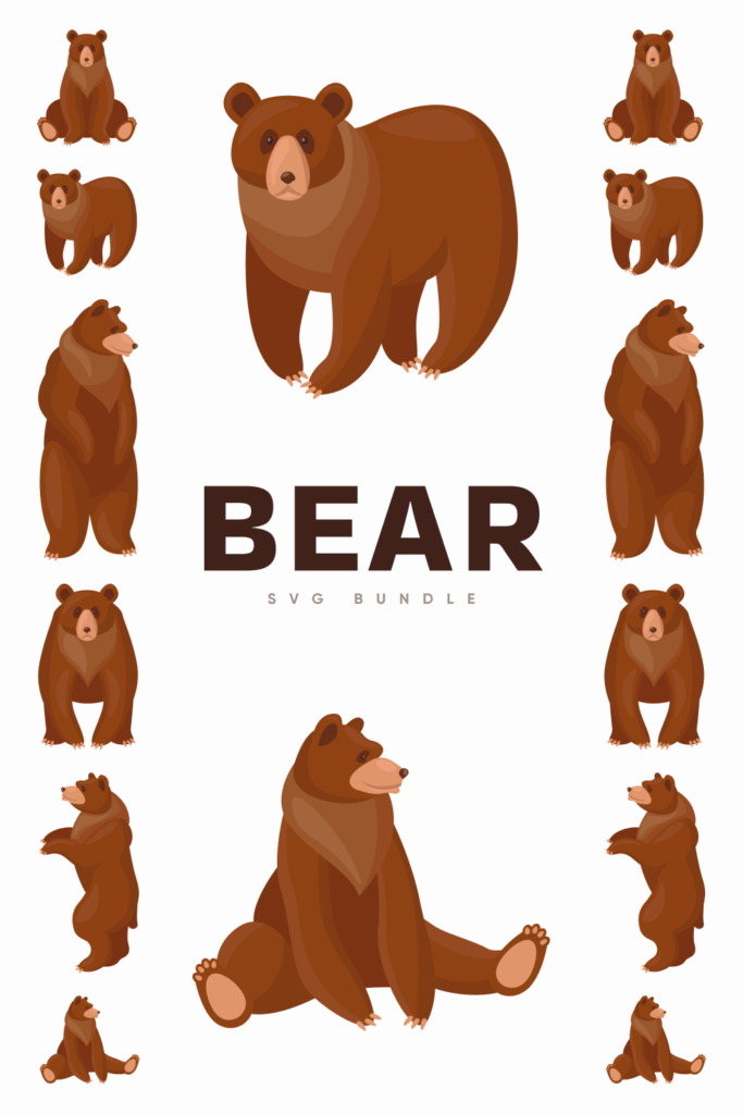 Bear SVG Files Bundle – MasterBundles