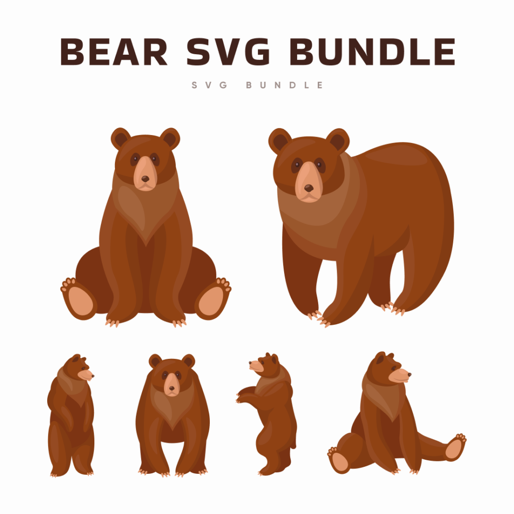 Bear SVG Files Bundle – MasterBundles