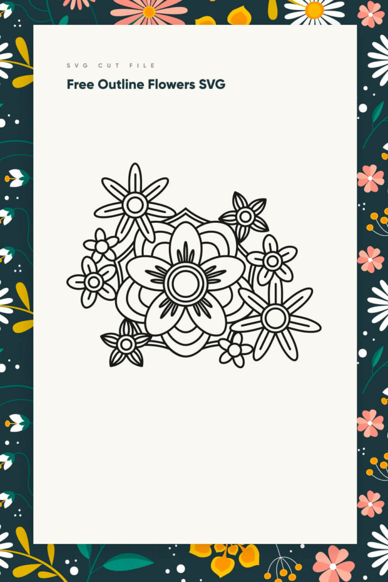 Free Outline Flowers SVG – MasterBundles