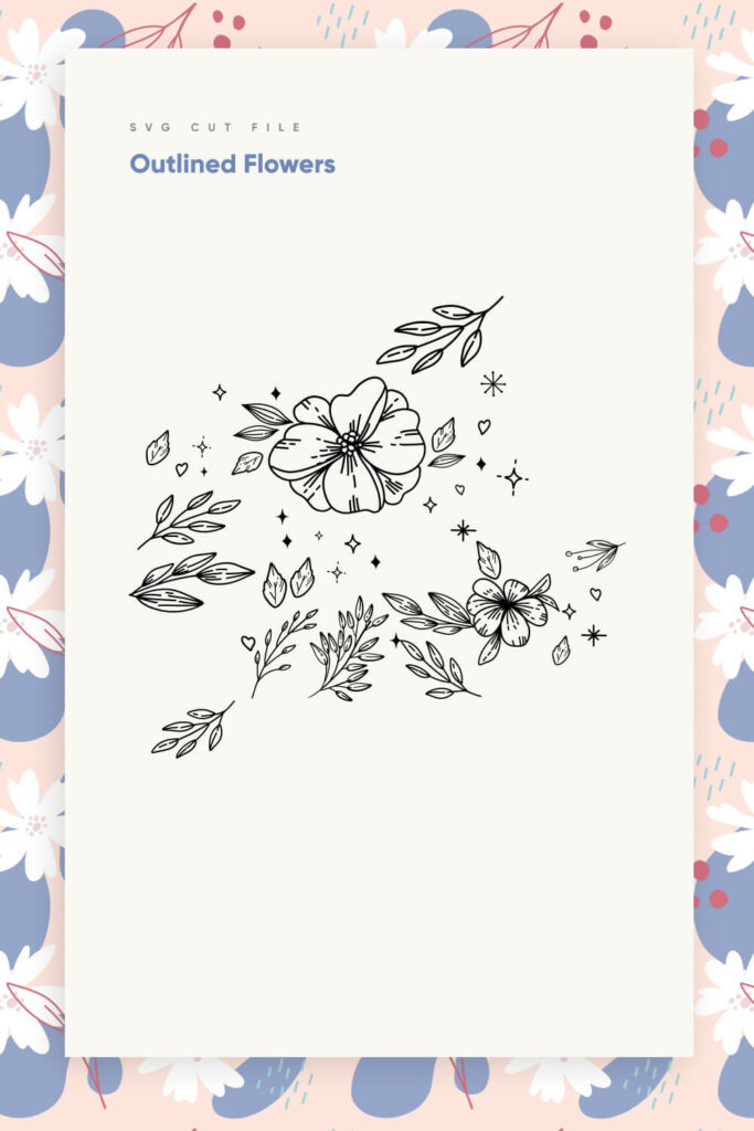 Outlined Flowers SVG – MasterBundles