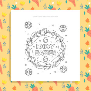Easter Icons Coloring Page – MasterBundles