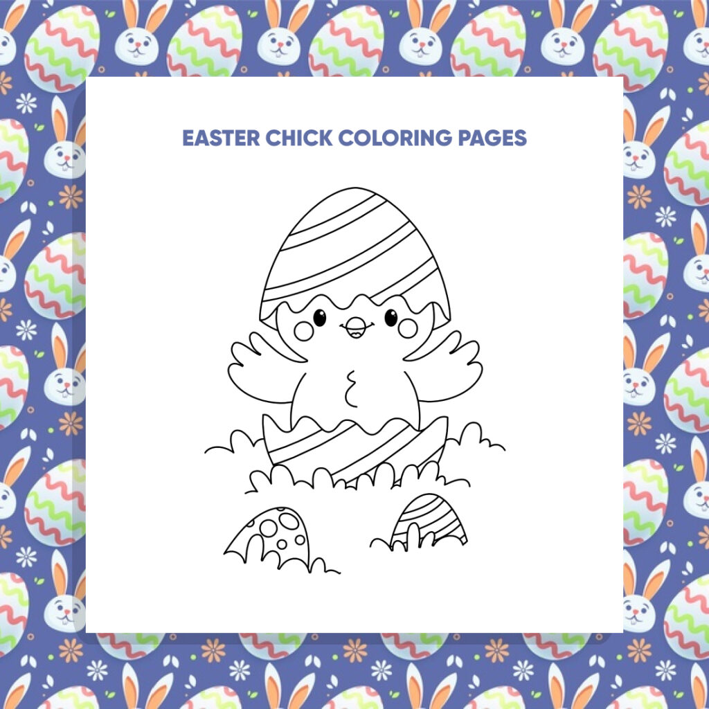 Easter Chick Coloring Pages – MasterBundles