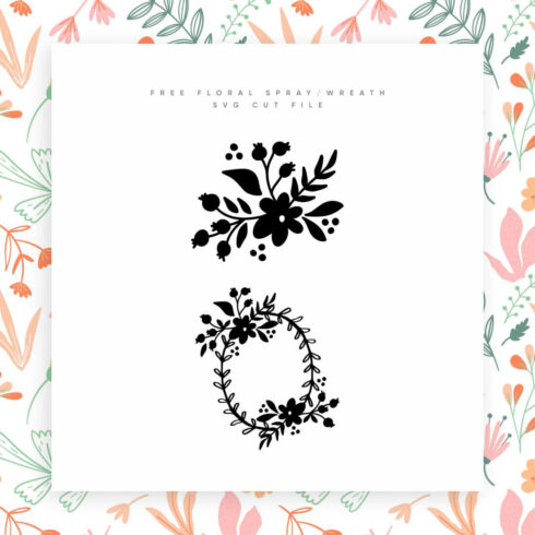 Free Floral Spray/Wreath SVG cut file – MasterBundles