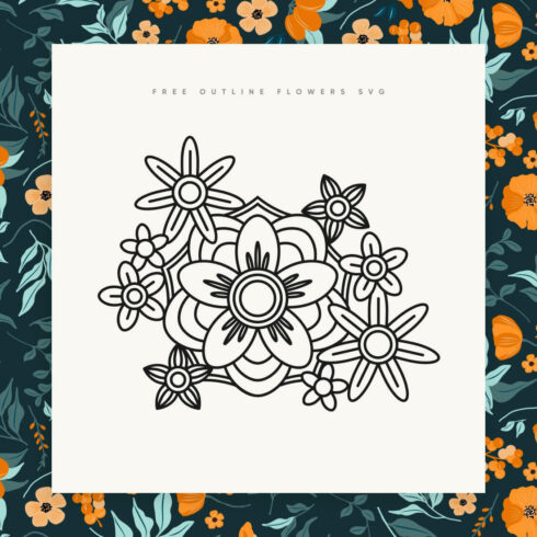 Free Outline Flowers SVG – MasterBundles