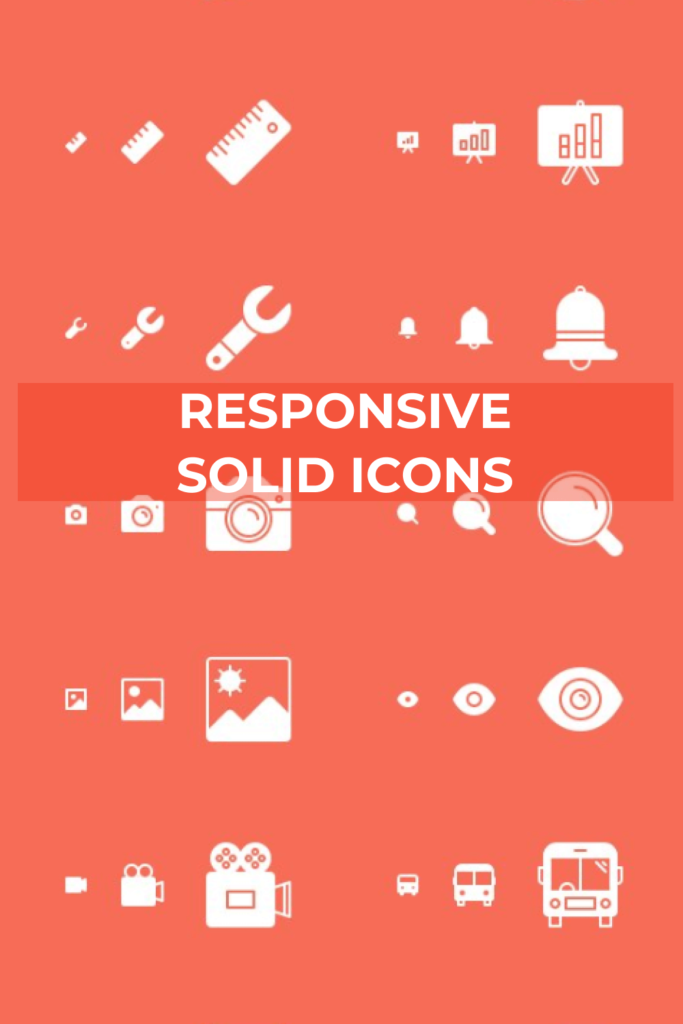 Responsive Solid Icons – MasterBundles