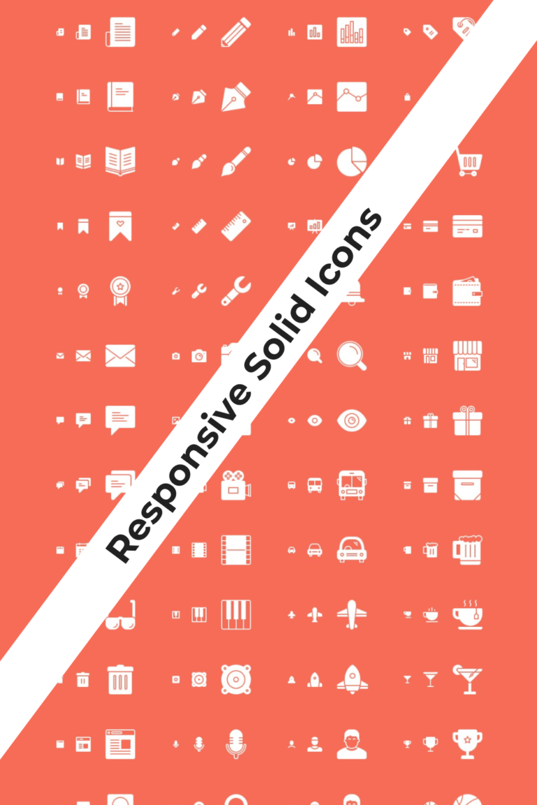 Responsive Solid Icons – MasterBundles