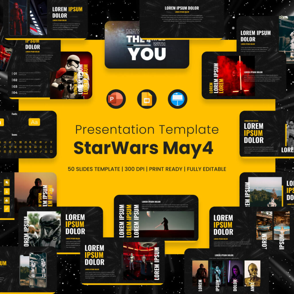 Free Star Wars Google Slides Theme - 7 Slides | Master Bundles