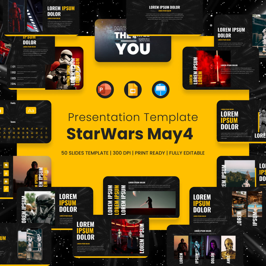 Free Star Wars Google Slides Theme - 7 Slides | Master Bundles