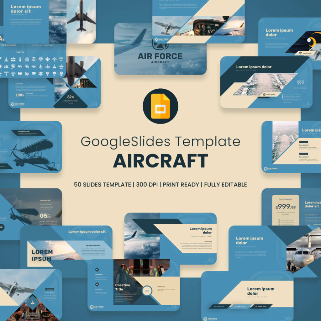 AirForce Military Google Slides Theme – MasterBundles