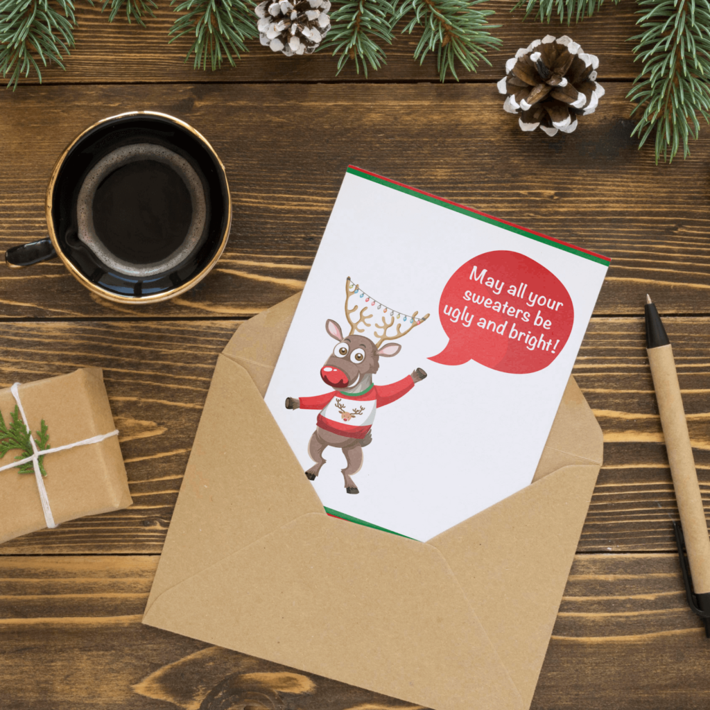 Free Christmas Postcard Template – MasterBundles