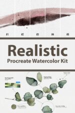 Realistic Procreate Watercolor Kit – MasterBundles