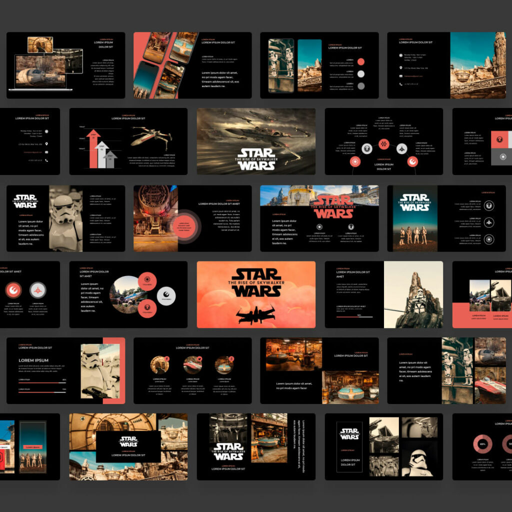 XWing Star Wars Google Slides Theme – MasterBundles