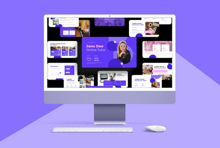 Online Tutor Education Presentation Template – MasterBundles