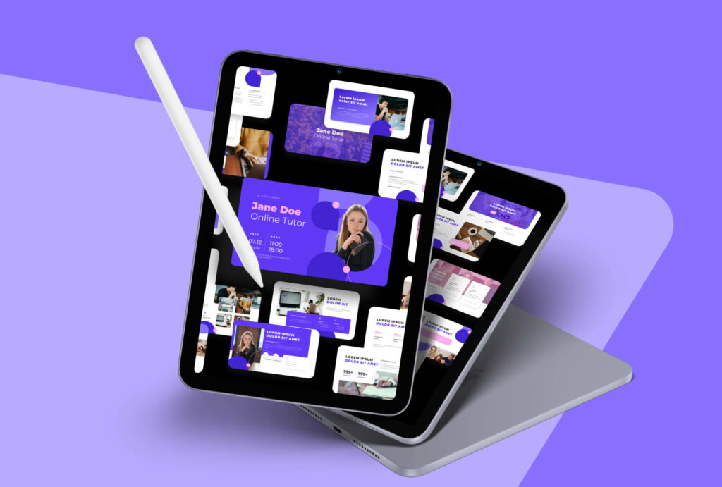 Online Tutor Education Presentation Template – MasterBundles