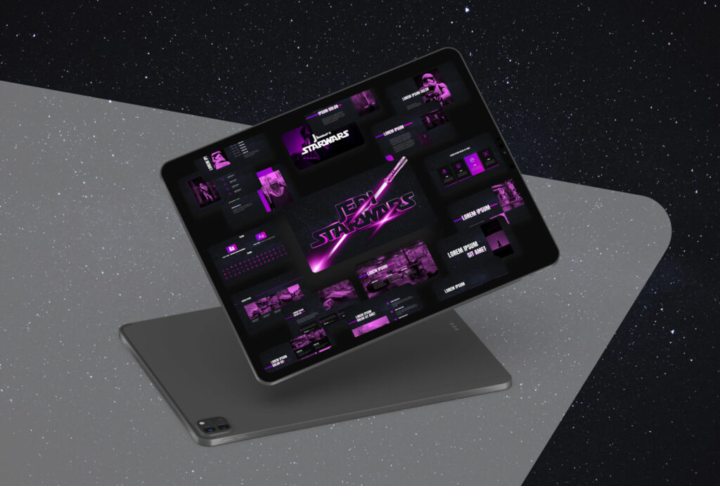 JEDI StarWars PowerPoint Template – MasterBundles