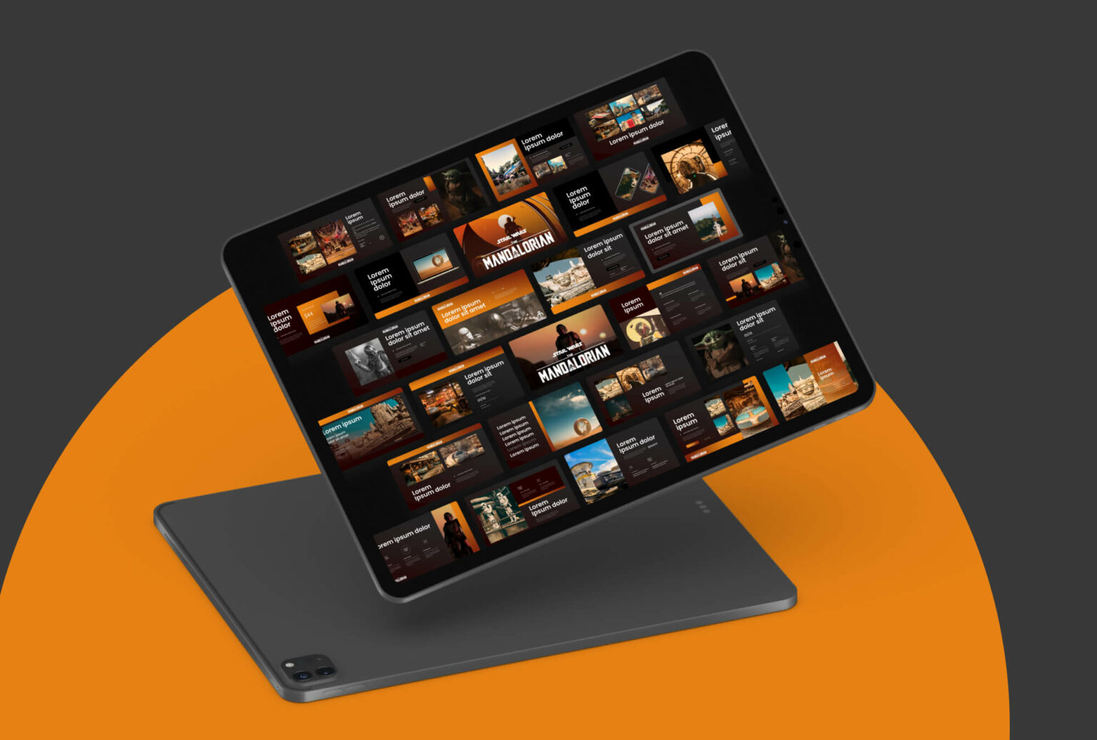 Mandalorian Star Wars Powerpoint Template – MasterBundles