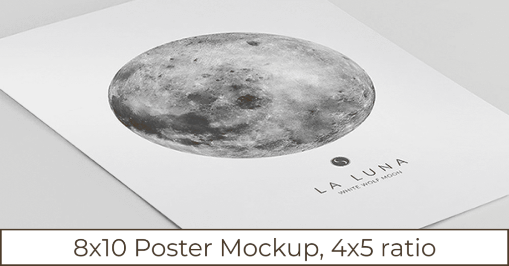 8x10 Poster Mockup, 4x5 Ratio – MasterBundles