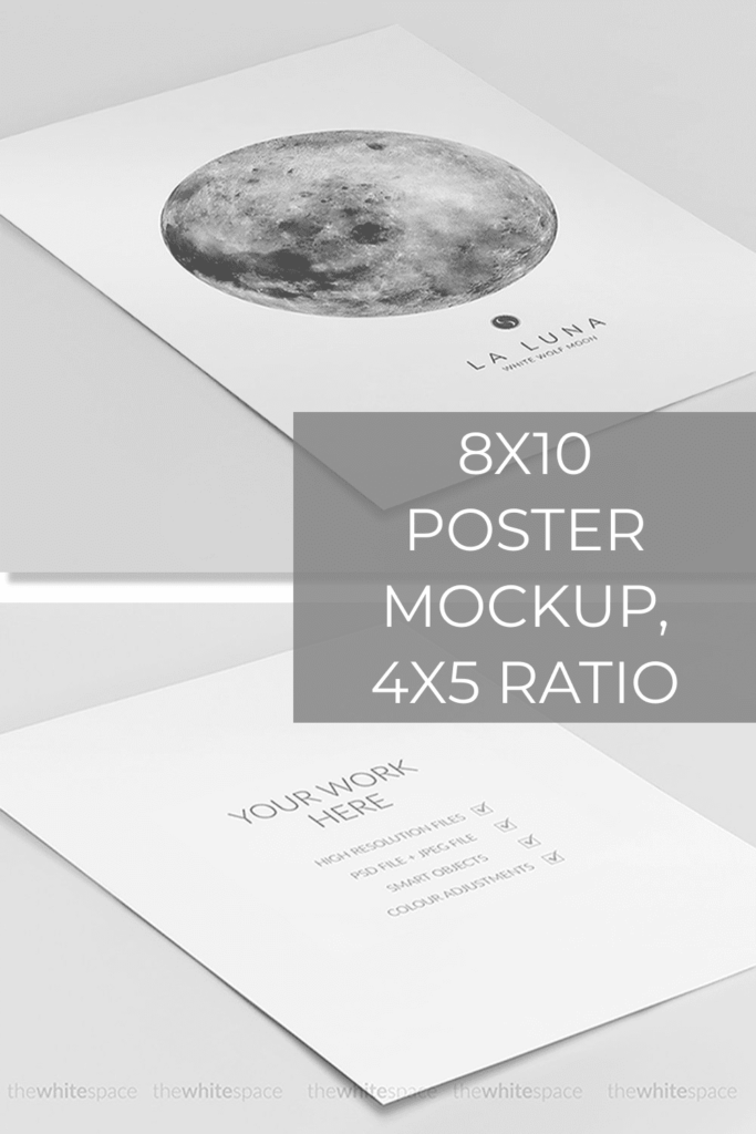 8x10 Poster Mockup, 4x5 Ratio | Master Bundles