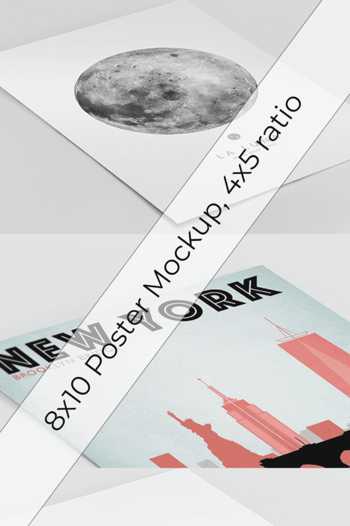 8x10 Poster Mockup, 4x5 Ratio – MasterBundles